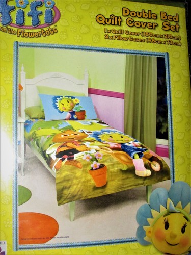 FIFI AND THE FLOWER TOTS DOUBLE BED QUILT COVER. | eBay