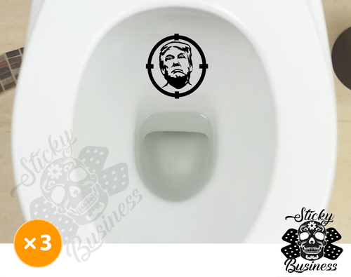 Donald Trump Sticker Toilet Pub Urinal Target Training Aid Vinyl Toilet ...