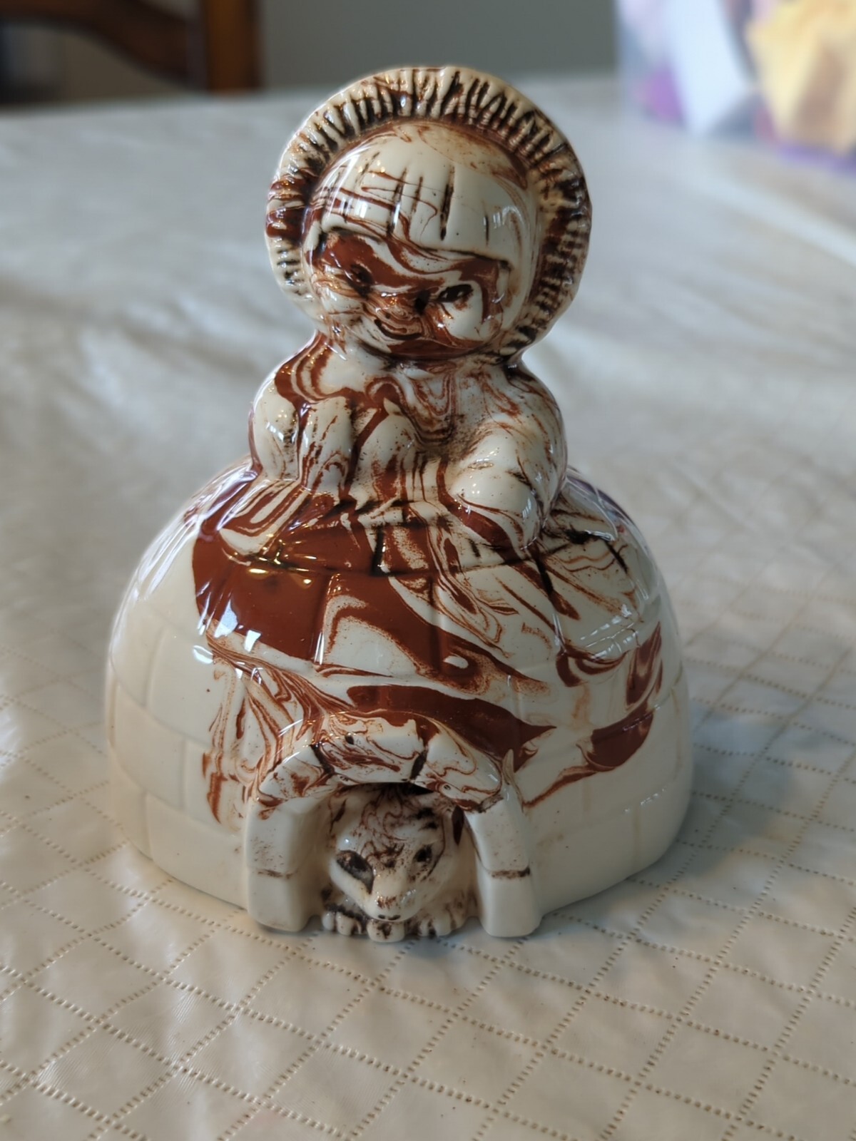 Vintage Alaskan Clay Handmade Igloo, Wolf, 5-in Figure, Signed, VG | eBay