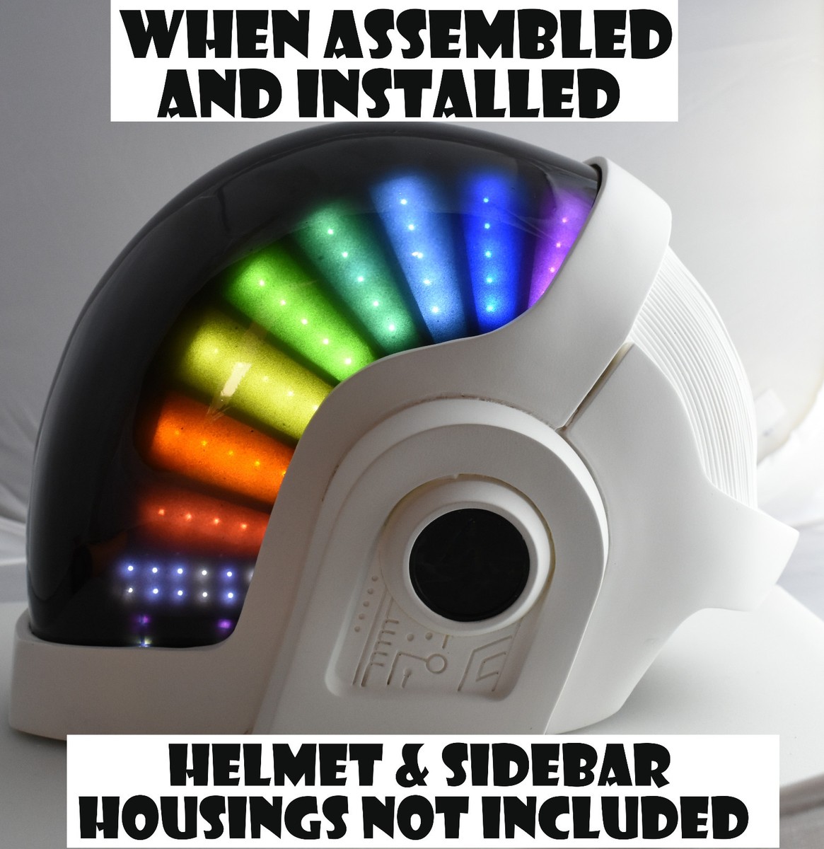 Guy Manuel Helmet Daft Punk Guy Manuel Full Led Gold Chrome Helmet