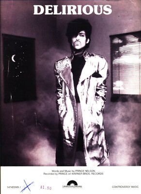 PRINCE DELIRIOUS SHEET MUSIC-PIANO/VOCAL/GUITAR/CHORDS-EXTREMELY RARE ...