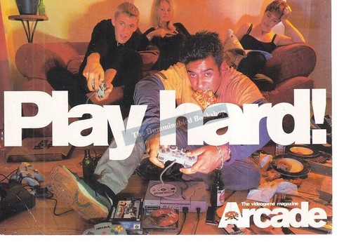 Arcade Magazine Play Hard Offer Postcard 1998 Posted | eBay UK