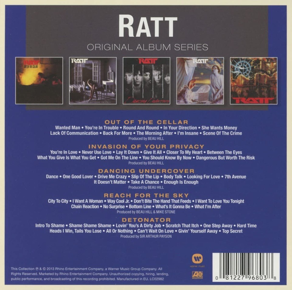Ratt Original Album Series 5CD Box Set NEW SEALED 81227968038| eBay