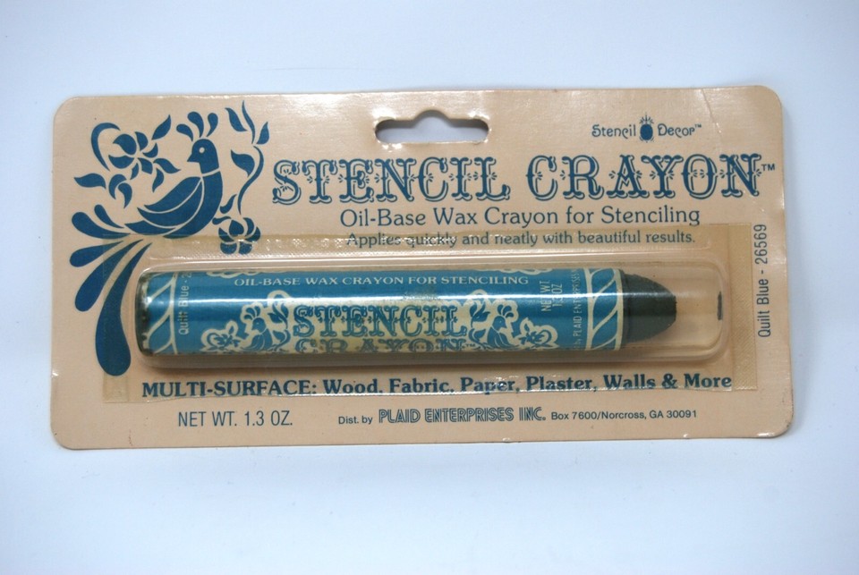 Vintage Artist Paint Stencil Crayon Oil Base Wax Crayons set of rose ...