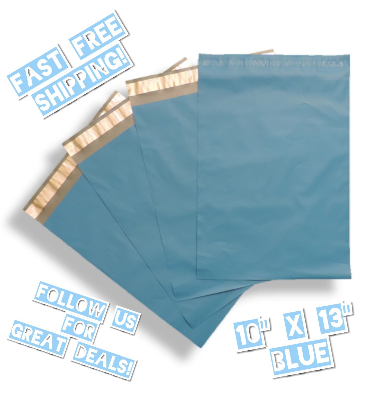 uPaknShip 10x13 Blue Poly Mailers - Shipping Envelopes | eBay