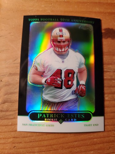 2005 Topps Chrome #244 Patrick Estes Black Refractor Rookie 25/100 ...