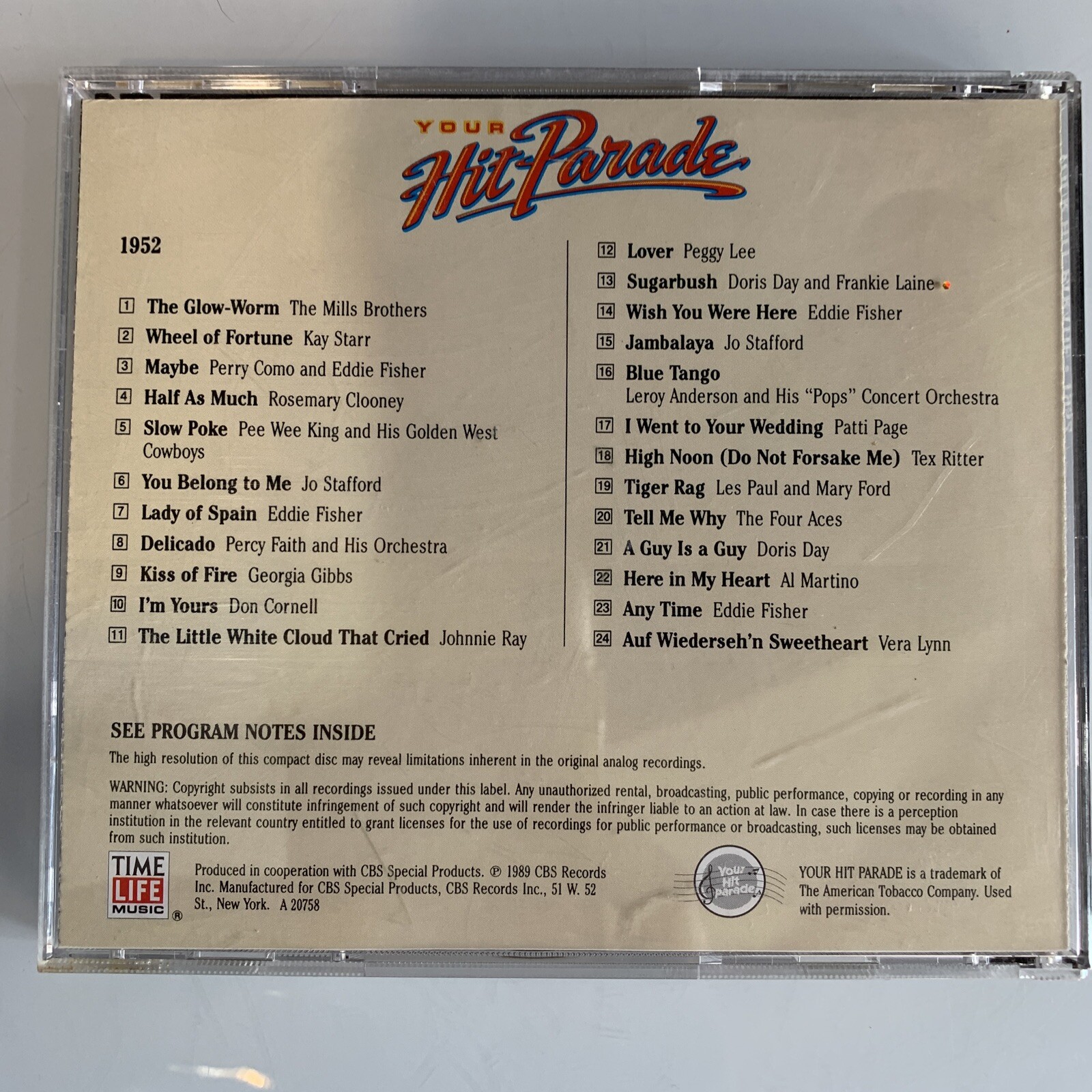 your-hit-parade-1952-cd-time-life-ebay