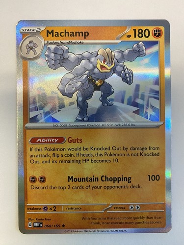 Machamp 68/165 Holo Rare Scarlet & Violet 151 Pokemon Trading Card TCG ...