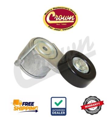 GENUINE CROWN 68027611AB Belt Tensioner Assembly Jeep Wrangler JK 07-18 ...