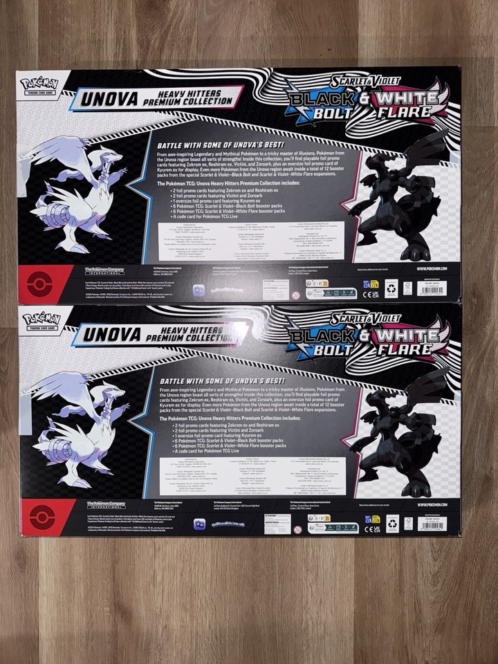 Costco Exclusive Pokemon TCG Unova Heavy Hitters Premium Collection x 2 ...