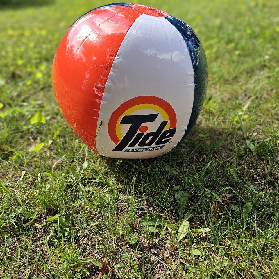 Tide Racing Team Inflatable Beach Ball Alvimar Red White Blue | eBay