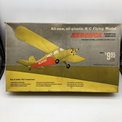 BABCOCK Aeronca Champion ALL PLASTIC R/C FLYING BAC Model Airplane Kit ...
