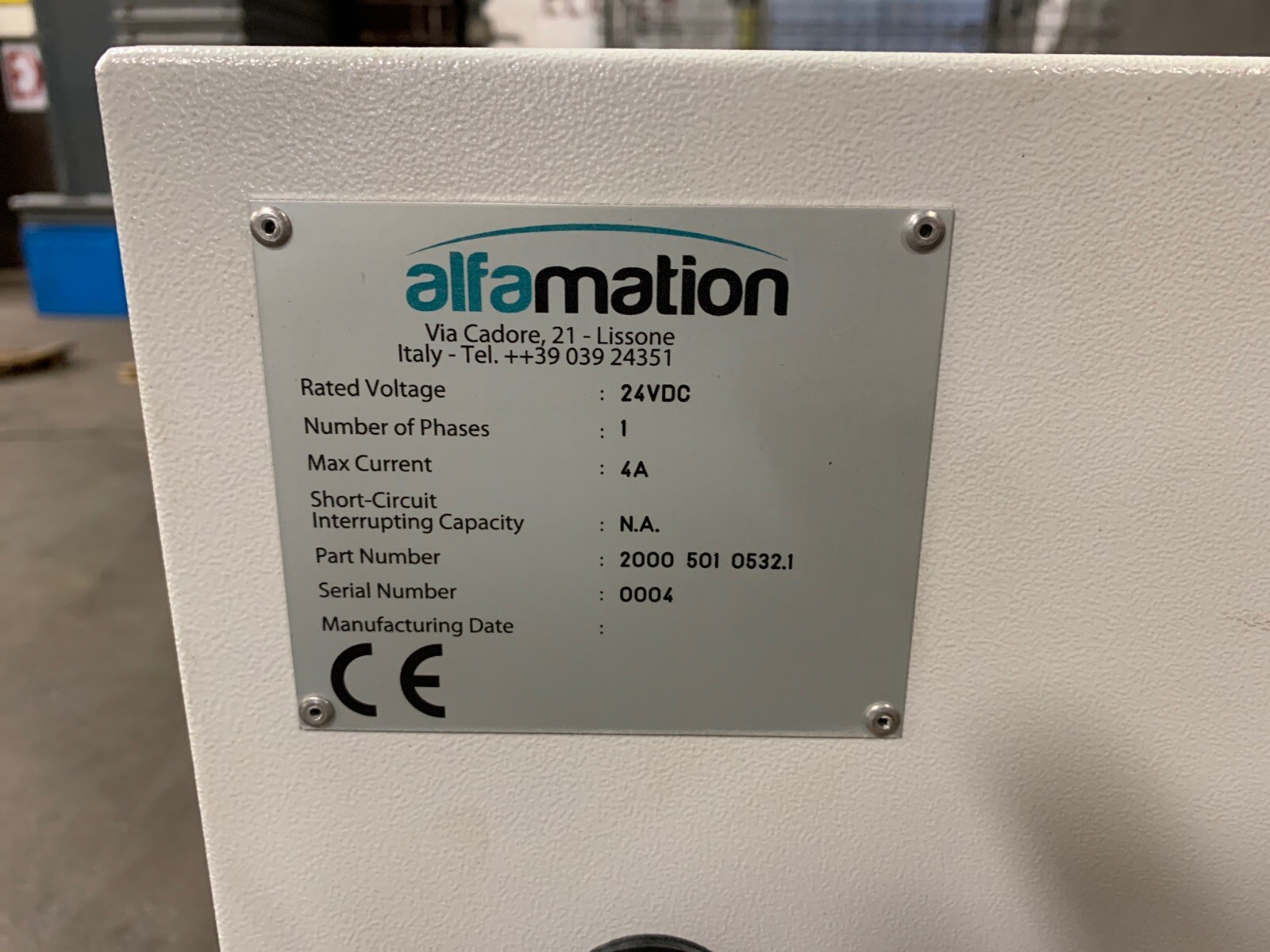 Alfamation 2000 501 0532.1 Test Chamber 24VDC | eBay