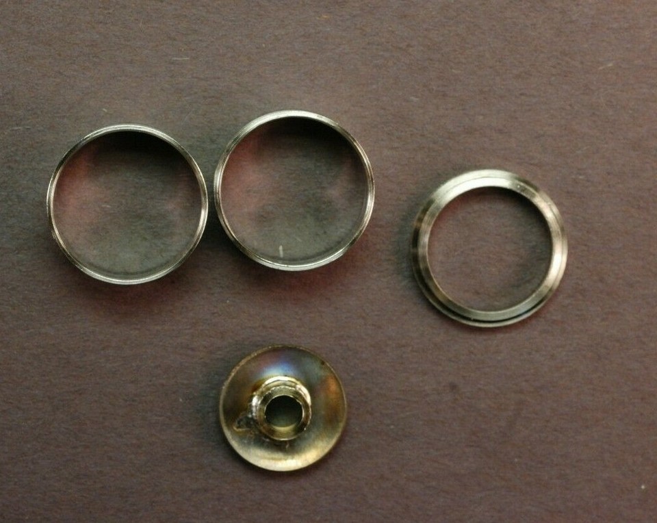 FLY ROD REEL SEAT blued nickel silver double slide band hardware | eBay