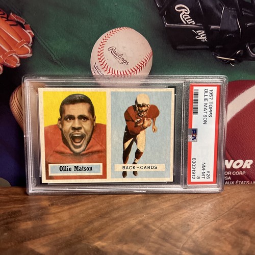 1957 Topps FB Card # 26 Ollie Matson Chicago Cardinals HOF PSA 8 NM-MT ...