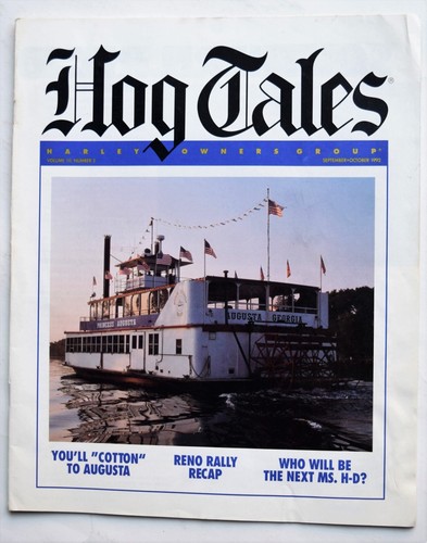 HARLEY HOG TALES MAGAZINE - SEPTEMBER / OCTOBER 1992 | eBay