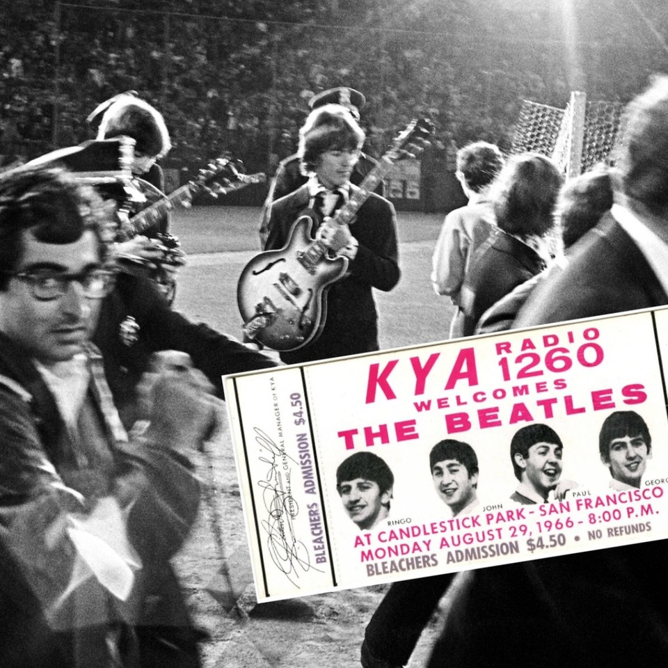 THE BEATLES LAST CONCERT FINAL PERFORMANCE FULL TICKET AUGUST 29, 1966 ...