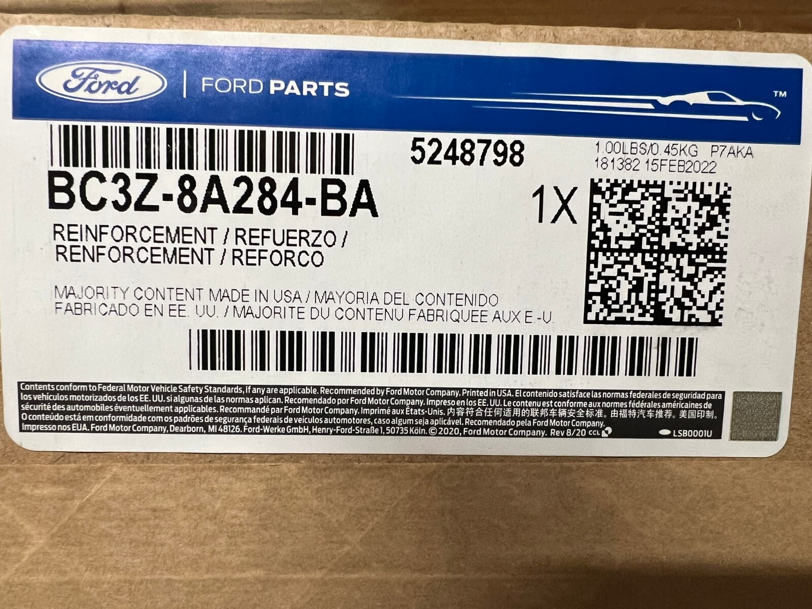 Genuine Ford New 11-16 Super Duty GRILLE-Outer Reinforcement Left BC3Z ...