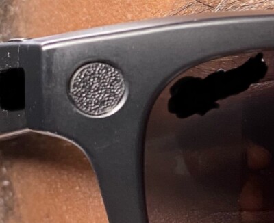 Black lens cover 2 Pack for Ray-ban camera Glasses Light Cover Finish ...