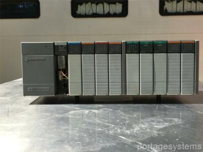 Allen Bradley SLC 5/02 PLC -10-Slot Rack w/Modules 1747-L524 Ser. C | eBay