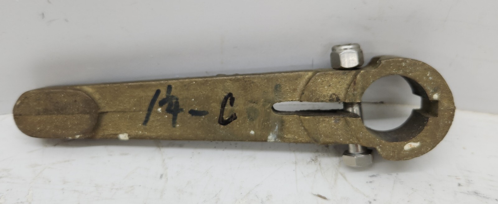 1-1/4" Bronze Rudder Steering Tiller Arm Lever INV:C