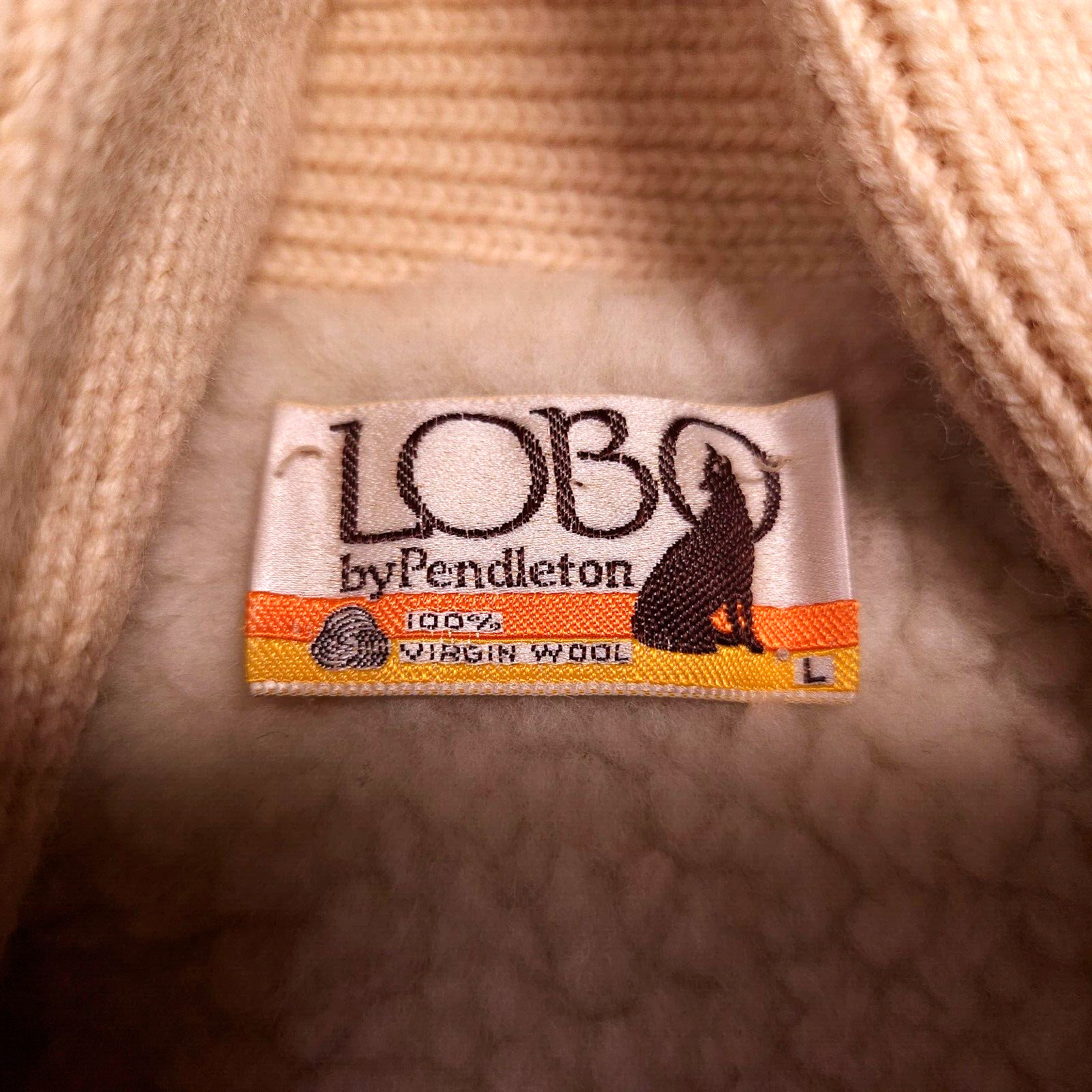Vtg NOS 70s PENDLETON LOBO Shawl Collar Cowichan Sher… - Gem