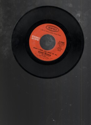 David Buskin 45RPM 7" PROMO Single When I Need You Most Epic 1080 ...