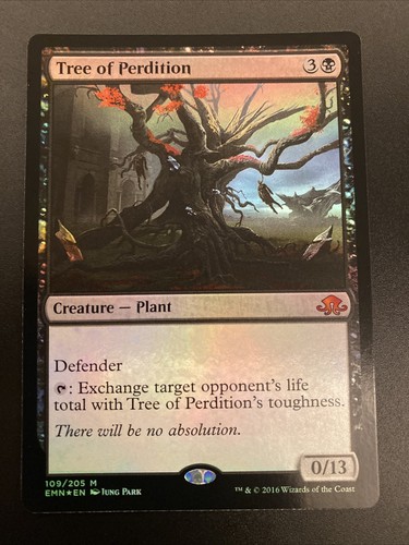 FOIL Tree of Perdition #109/205 MTG Eldritch Moon Mythic NM English | eBay