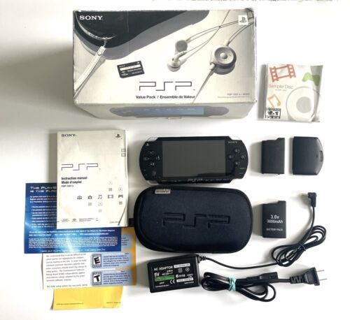 Sony PSP Playstation Portable 1001 Console Original Box Tested And ...