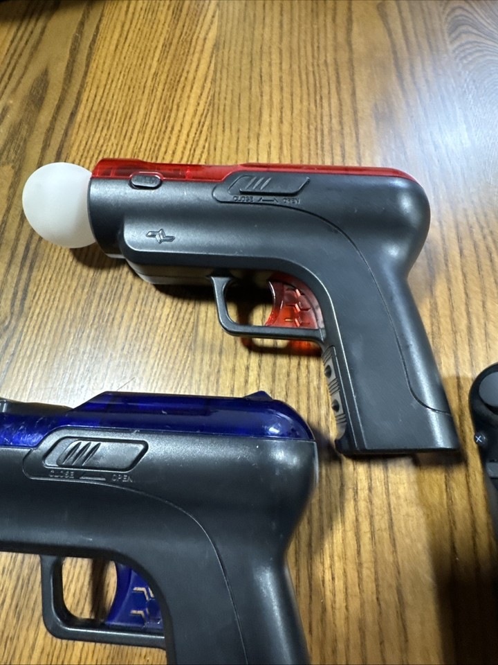 2 Sony Playstation 3/4 Motion Controller 2 And Guns CECH-ZCM1U PS3 PS4 ...