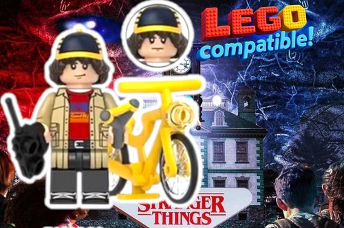 🧠NEW STRANGER THINGS DUSTIN HENDERSON CUSTOM PRINTED MINIFIGURE LEGO ...
