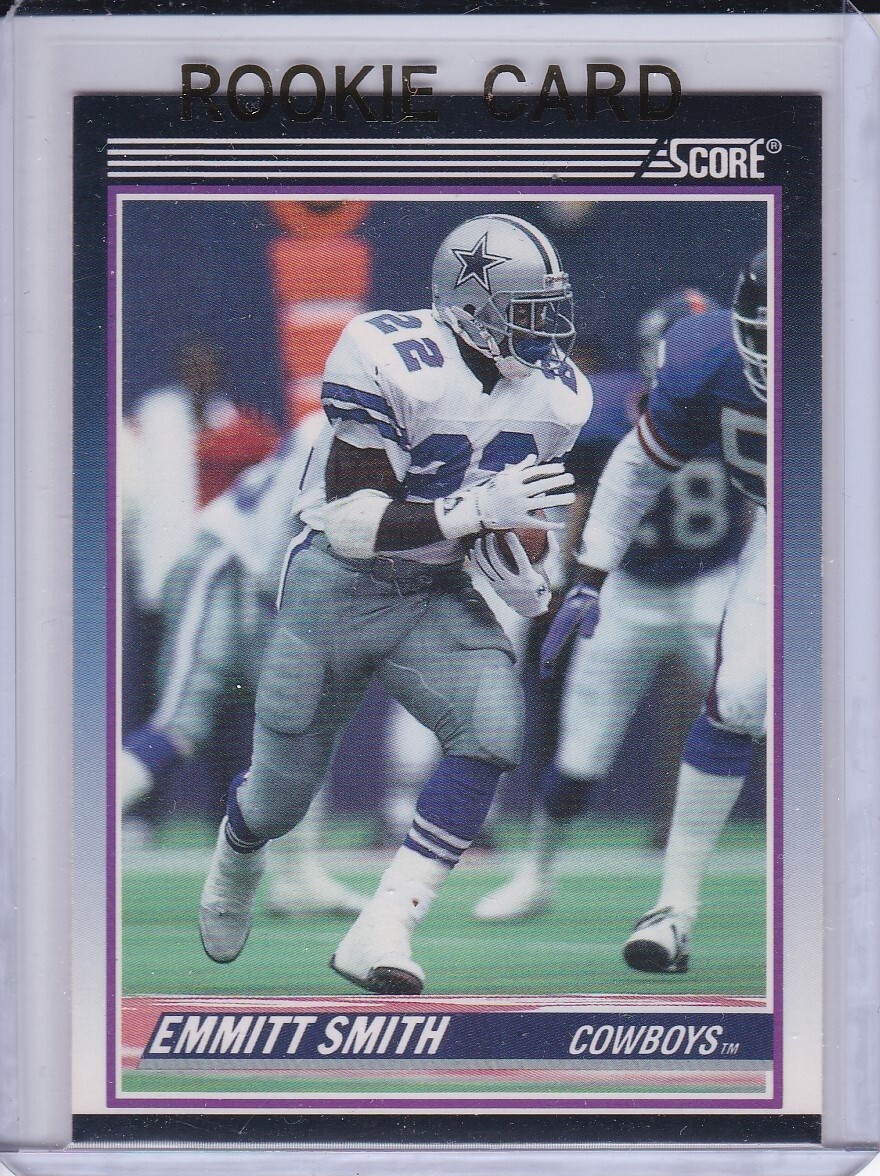 EMMITT SMITH ROOKIE CARD 1990 Score Supplemental #101T DALLAS COWBOYS ...