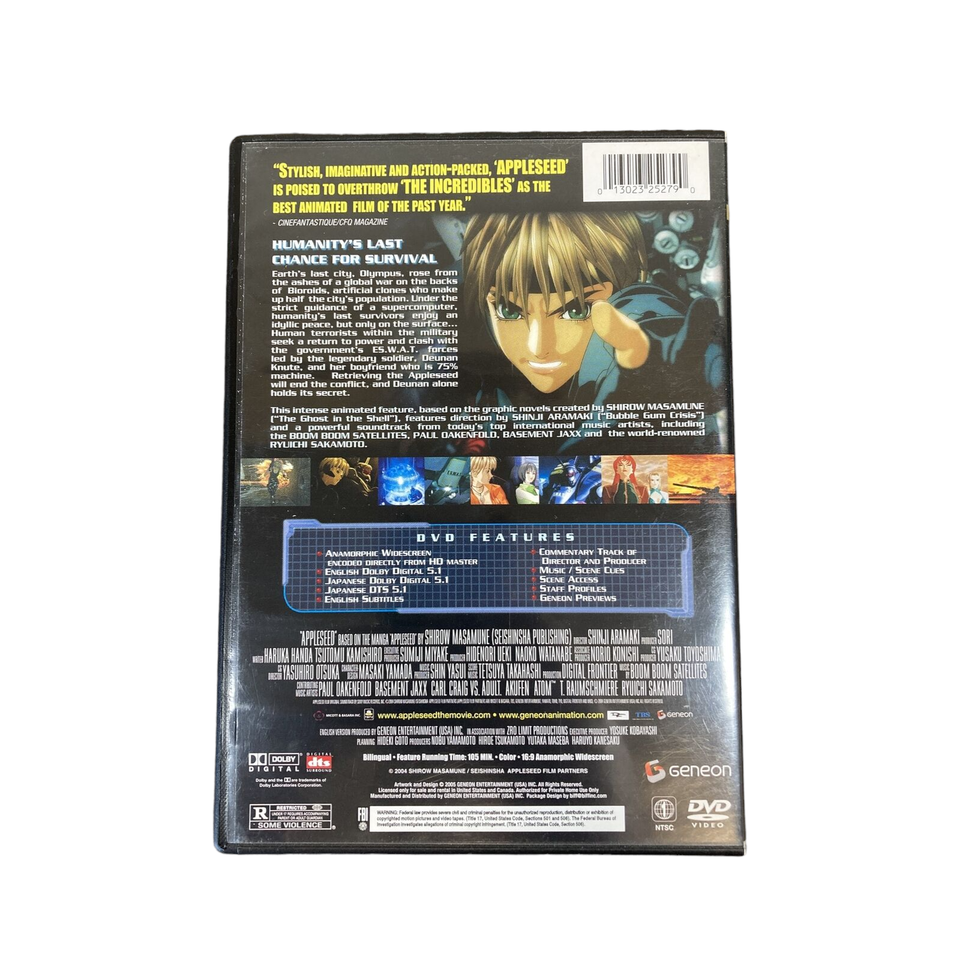 Appleseed (Anime, DVD, 2005, Geneon) | eBay