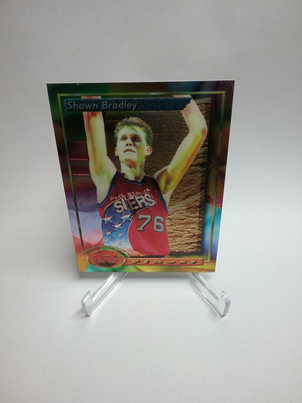Shawn Bradley Sixers 1993-94 Topps Finest RC #220 | eBay