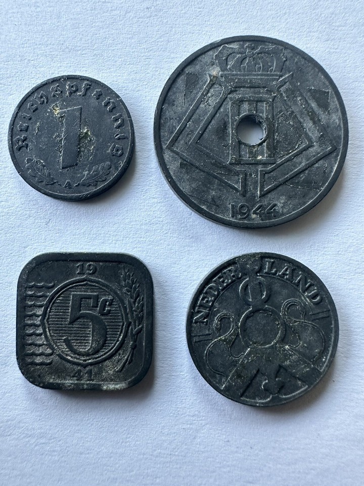 Lot of 4, German Domination Coins. 1940, 1941, 1941, 1944 | eBay