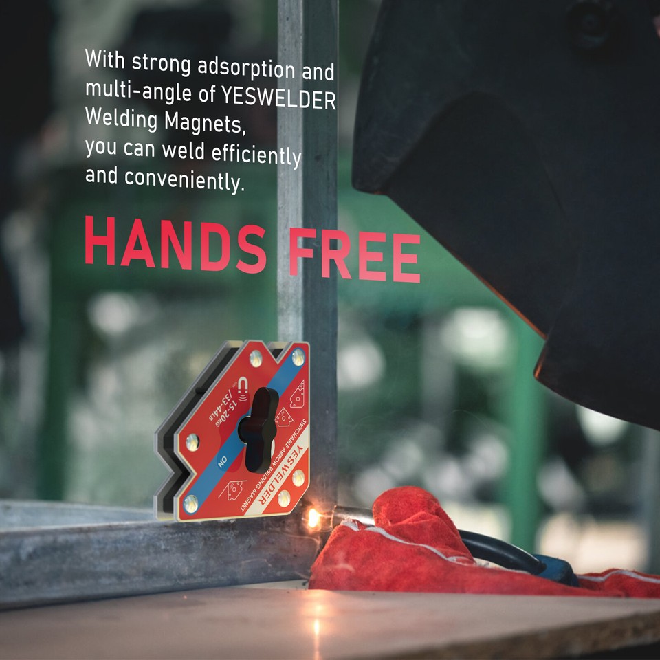 Switchable Arrow Welding Magnet 33-44LBs On/Off Switch Magnetic Welding ...