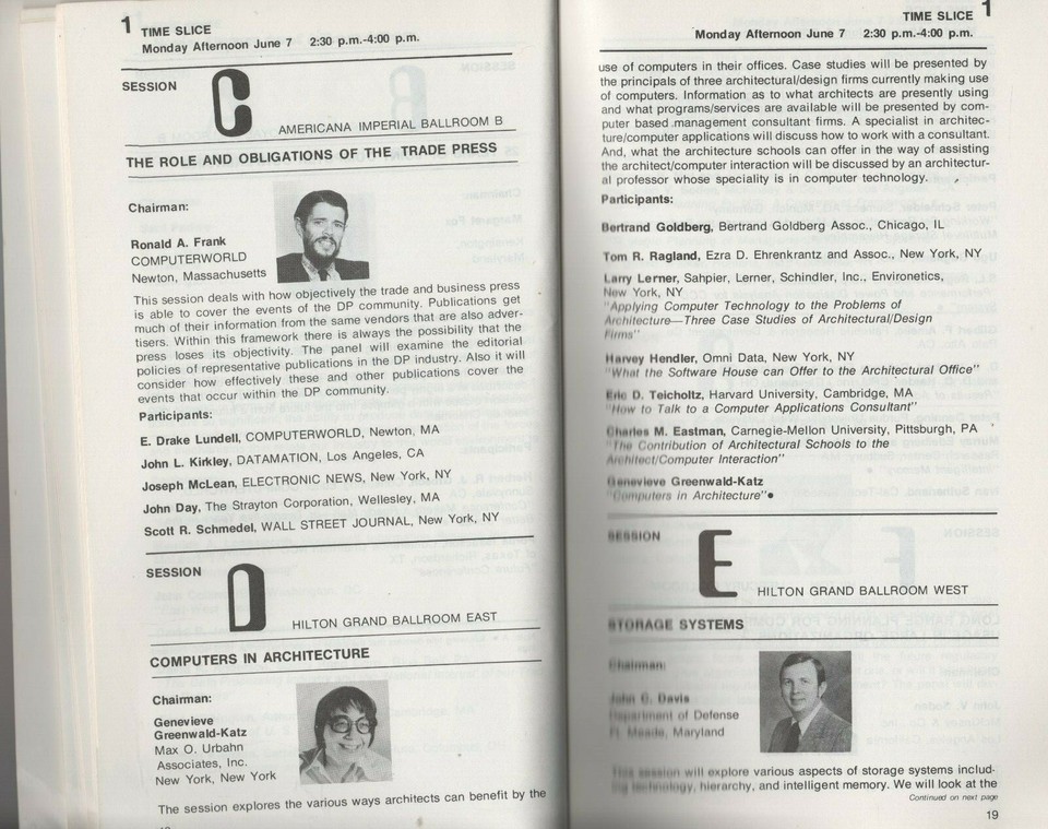 ITHistory (1976) NCC Show Guide (Carl Hammer/ Ron Frank/ David Ahl) MIT ...
