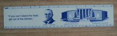 President HARRY S. TRUMAN Independence Missouri Library RULER wl more ...