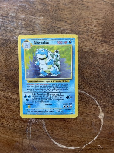 Blastoise 1st Edition Holo Rare Base Set 1999 Pokemon Card 2/102 | eBay