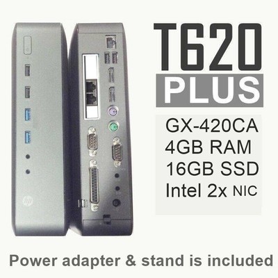 HP/ T620 PLUS Thin Client Quad Core GX-420CA 4/16 +Intel 2Port GB ...