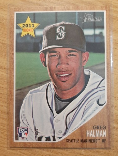 2011 TOPPS HERITAGE GREG HALMAN ROOKIE #362 SEATTLE MARINERS | eBay