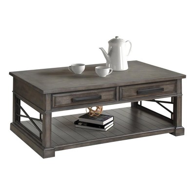 Parker House Sundance Wood Cocktail Table in Smokey Gray Finish | eBay