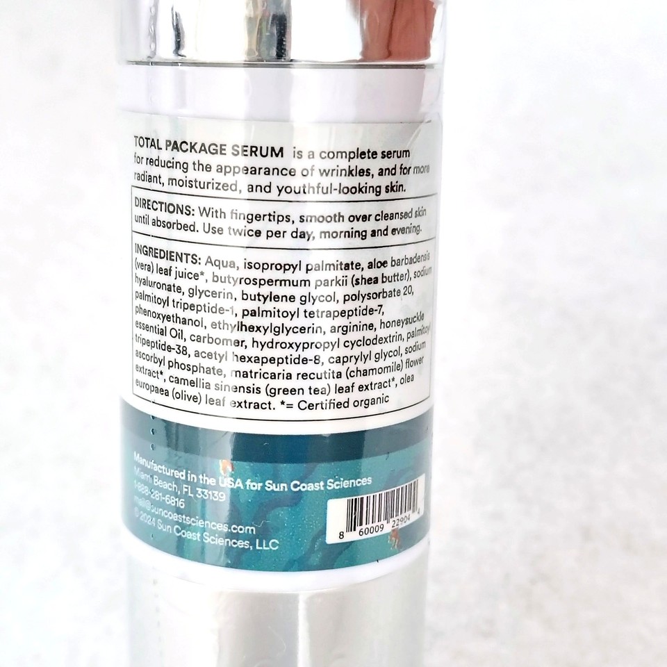 Sun Coast Science Total Package Serum Vitamin C Hyaluronic Acid Tri ...