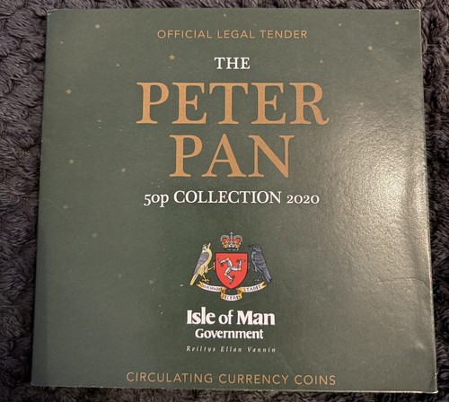 50p Isle of Man IOM Peter Pan 6 Coin Collection Set 2020 New ...