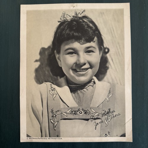 JANE WITHERS VINTAGE 1937 8”x10.25” Black & White OLD HOLLYWOOD Movie ...