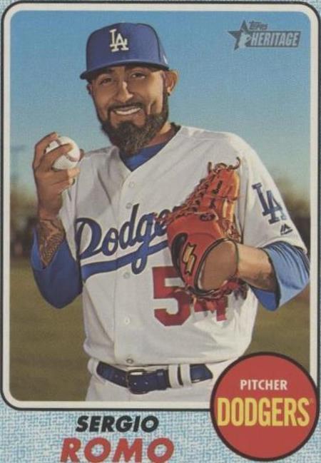 2017 Topps Heritage High Number - Sergio Romo #592 Blue Border for sale ...