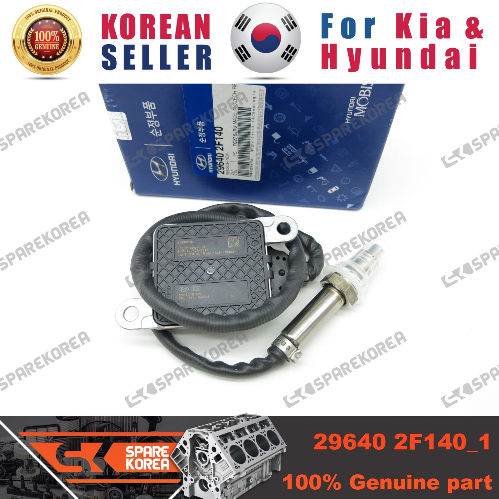 Genuine/OEM 296402F140 SENSOR-NOX for Hyundai New Santa Fe | eBay