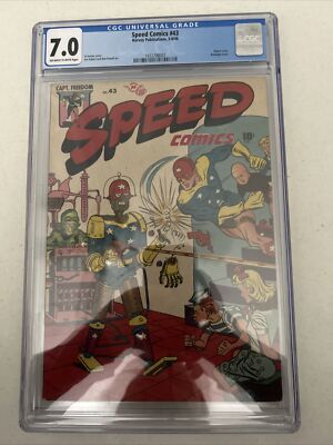 Speed Comics #43 Harvey Publications Comics 1946 Joe Kubert! CGC 7.0 | eBay