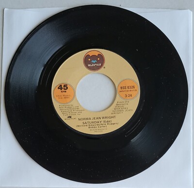 Norma Jean Wright...."Saturday & This is the Love" 45 RPM 7" Vinyl ...