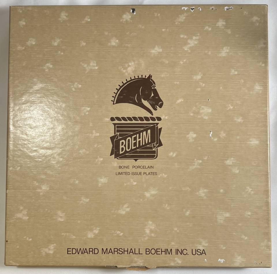 Edward Boehm Porcelain "Roses of Excellence" Plate Collection "Brandy ...